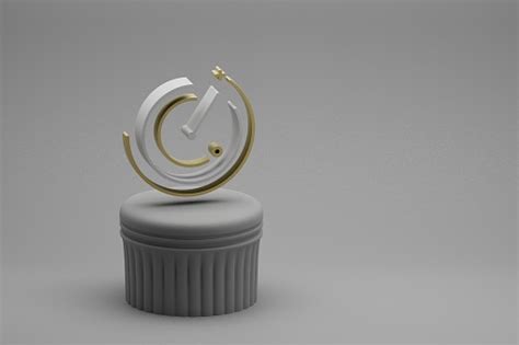 아름다운 추상적 인 삽화 열과 멋진 배경에 시간 기호 아이콘 3d 렌더링 그림 디자인의 배경 패턴 3차원 형태에 대한 스톡 사진 및 기타 이미지 Istock