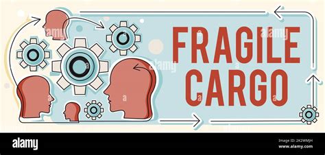 Text Sign Showing Fragile Cargo Business Overview Breakable Handle