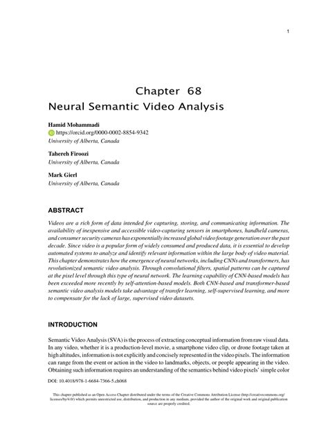 Pdf Neural Semantic Video Analysis