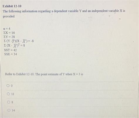 Solved Exhibit The Following Information Regarding A Chegg Com