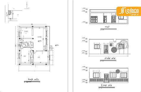 دانلود پلان فاز 2 طراحی فنی مسکونی تگ آرل