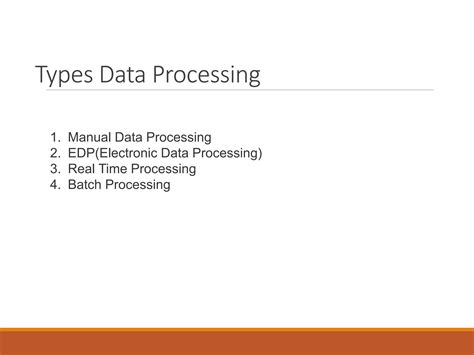Data Processing And Analysis Pptx