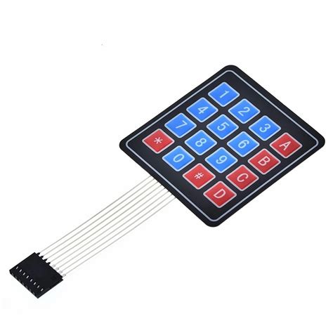 Teclado De Membrana Matricial 4x4 16 Teclas Arduino Shopee Brasil