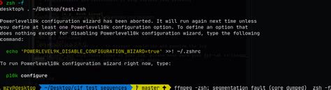 [bug] ffmpeg zsh segmentation fault core dumped · issue 249 · aloxaf fzf tab · github