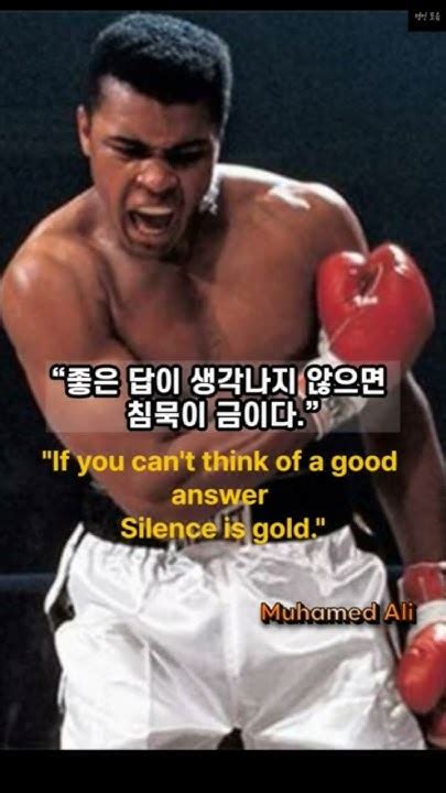 1분 명언 명언 무하마드 알리 오디오북 Shorts 부자습관 공자명언 노자명언 신채호 Motivation Youtube