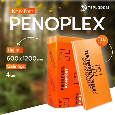 Пеноплекс 40 мм в Ташкенте цена 25300 сум от ТЕПЛОДОМ Prom Uz Id 1234570