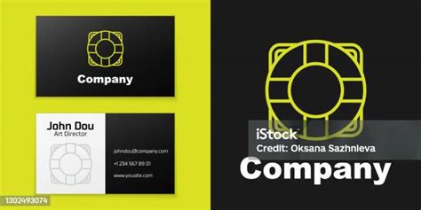 로고타입 라인 라이프부표 아이콘은 검은색 배경에 격리되어 있습니다 구명벨트 기호 로고 디자인 템플릿 요소입니다 벡터 광고에 대한 스톡 벡터 아트 및 기타 이미지 Istock