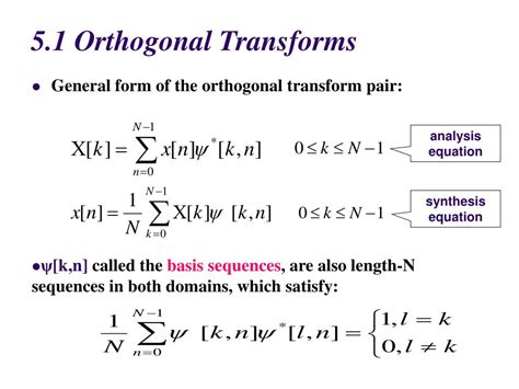 Ppt Chapter 5 Finite Length Discrete Transforms Powerpoint