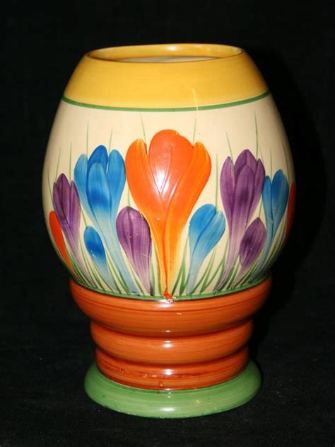 Bonhams A Clarice Cliff Crocus Pattern Vase