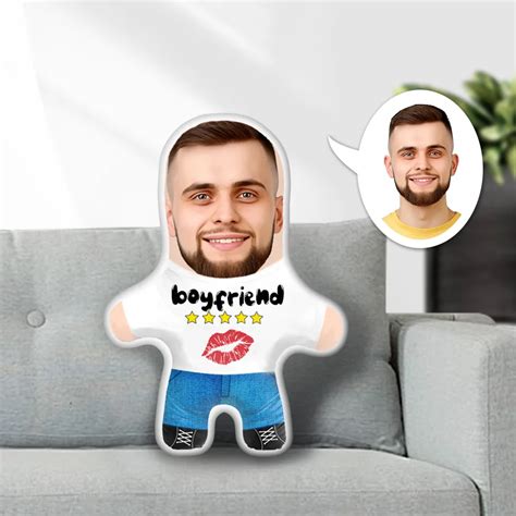 Custom Photo Face Pillow 5 Stars Boyfriend Face Pillow Face Picture
