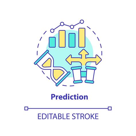 Prediction Concept Icon Model Potential Situations Causal Research Benefit Abstract Idea Thin