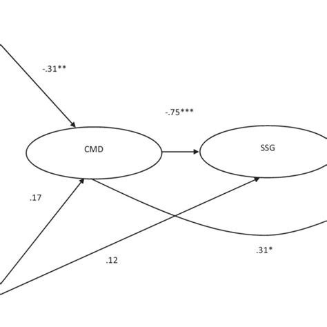 Final Structural Model Showing Standardized Parameter Estimates For Download Scientific