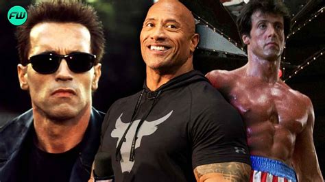 Stallone All Day The Rock Settles Age Old Arnold Schwarzenegger Vs