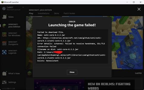 Minecraft 1193 For Java Not Launching Rminecraft