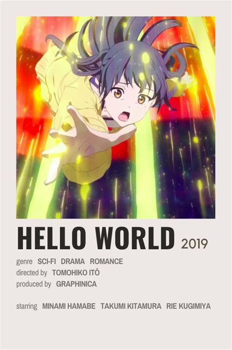 Hello World Anime Reccomendations Anime Romance Anime Titles