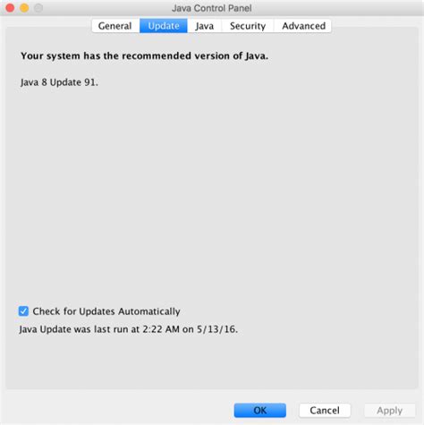 Manually Checking For Java Updates For Your Mac Or Pc