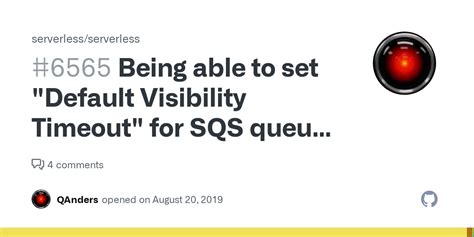 Being Able To Set Default Visibility Timeout For Sqs Queue In Aws