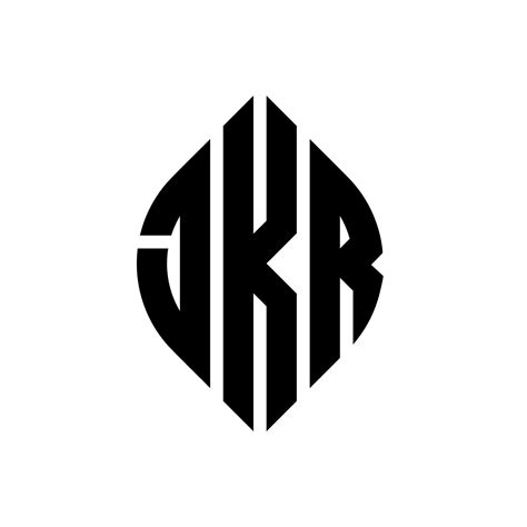 Jkr Circle Letter Logo Design With Circle And Ellipse Shape Jkr Ellipse Letters With
