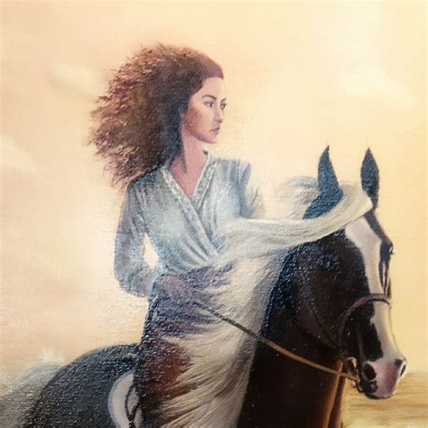 قیمت و خرید تابلو نقاشی رنگ روغن طرح دختر اسب سوار