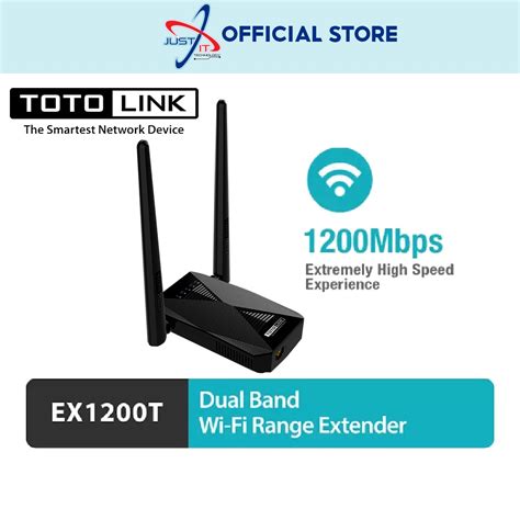 Totolink Ex1200t Ac1200 Dual Band Wifi Extender Shopee Malaysia