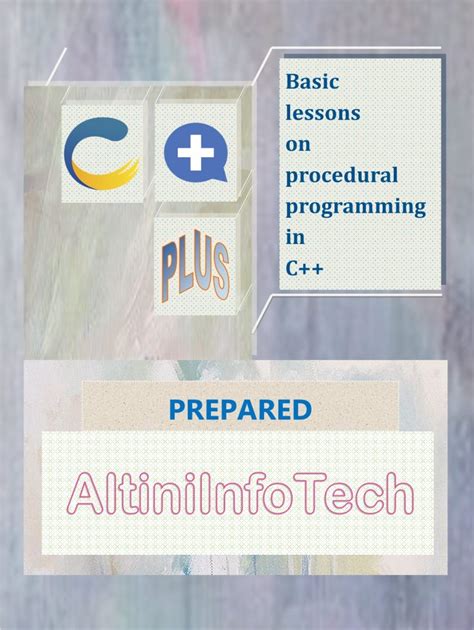 Basic Lessons On Procedural Programming In C