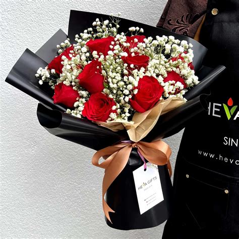 Aliyah Rose Bouquet Red Roses Flower Delivery Heva Ts Sdnbhd