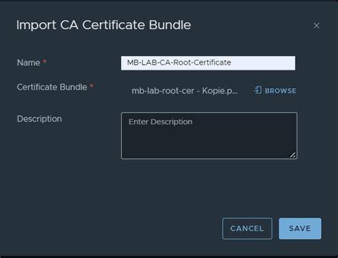 Replace Nsx T Self Signed Certificates Mb Labsde