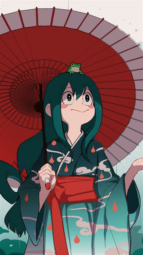 Tsuyu Asui Kimono My Hero Academia 4k Hd Phone Wallpaper Rare Gallery