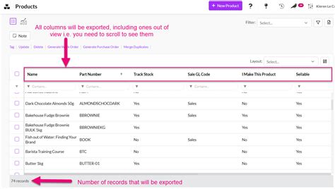 Importing Exporting Product Data General Help Tall Emu CRM
