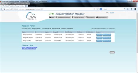 Ec2 Mongodb Shard Cluster Consistent Backup Using Ebs Snapshots And N2ws Part Ii N2w Software