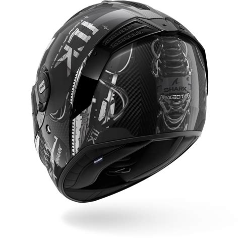 Spartan Rs Carbon Xbot Carbon Anthracite Silver Shark Helmets
