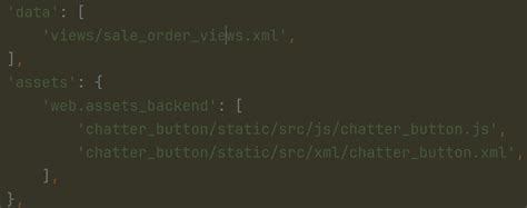 how to add a custom button to the chatter in odoo 18