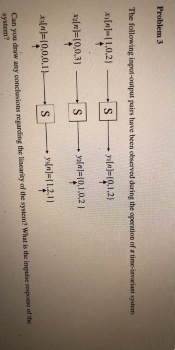 solved problem 3 the following input output pairs have been