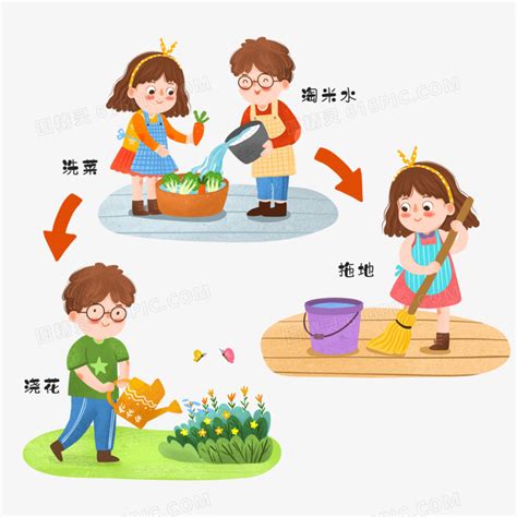 手绘卡通循环利用水资源创意套图免抠元素图片免费下载 PNG素材 编号1l0i98y0j 图精灵