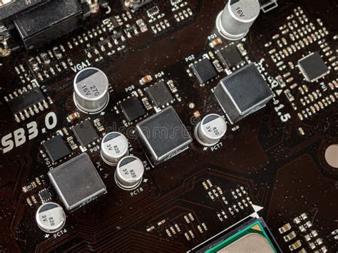 Cpu Power Supply Circuit On The Motherboard Mosfets Solid State