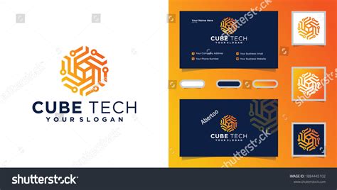 Cube Tech Logo Hexagon Inspiration Business Stock Vector Royalty Free Shutterstock