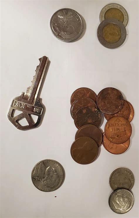 Found Coins And A Key In The Reject Tray