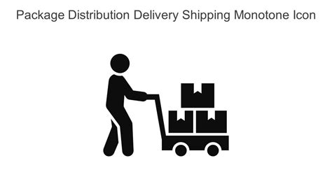Package Distribution Delivery Shipping Monotone Icon In Powerpoint Pptx Png And Editable Eps
