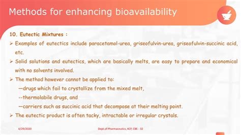 Methods Of Enhancing Dissolution And Bioavailability Of Poorly Soluble Drugs Pptx