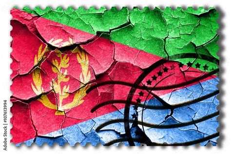 Grunge Eritrea Flag With Some Cracks And Vintage Look Stock Illustration Adobe Stock
