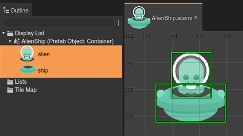 Nested Prefabs Phaser Editor 2D Help