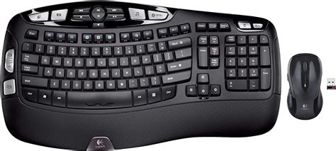 Logitech Mk550 Wireless Wave K350 Keyboard And Mouse Combo — Includes Keyboard And Mouse Long