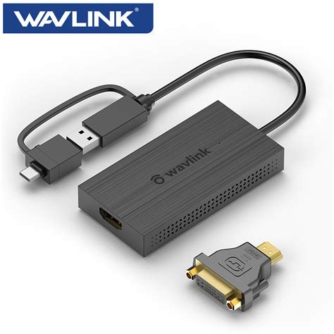 Wavlink Usb 3 0 To Dual Hdmi Monitor Adapter Universal Usb C Hub Adaptor Max 4k 3840x2160