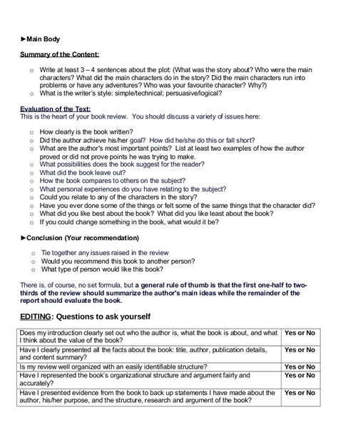 Book Review Format Sample Apa Paper Style Example