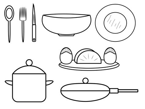 Kitchen Utensils Icons Set Kitchen Utensils Silhouette Elements On White Background 20933718