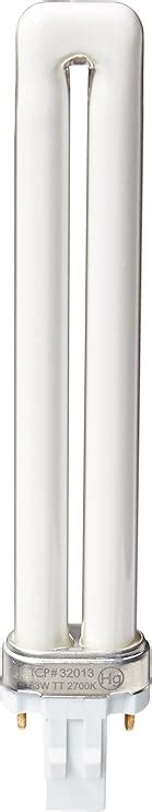 TCP Fluorescent Twin Tube PL Lamp W Lumens Soft White K Pin GX Base