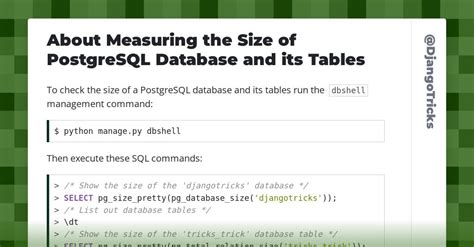 Aidas Bendoraitis On Linkedin About Measuring The Size Of Postgresql Database And Its Tables