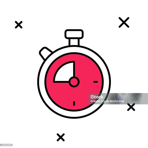흰색 배경에 격리된 윤곽선 Stopwatch 아이콘입니다 시간 타이머 기호입니다 크로노미터 기호 벡터 2 위 상 종류에 대한 스톡 벡터 아트 및 기타 이미지 Istock