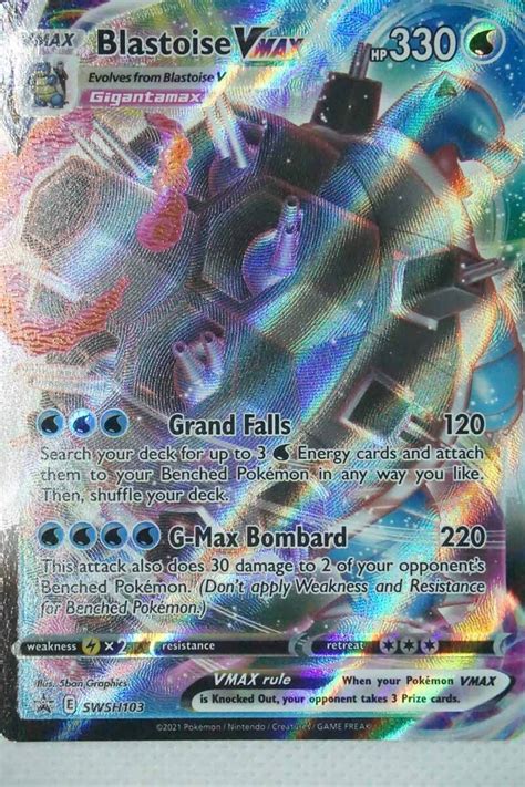 Blastoise Vmax Swsh103 Pocket Monster
