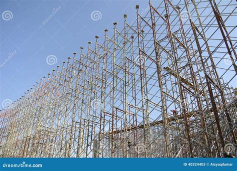 Scaffolding Stock Image Image Of Material Workers Temporary
